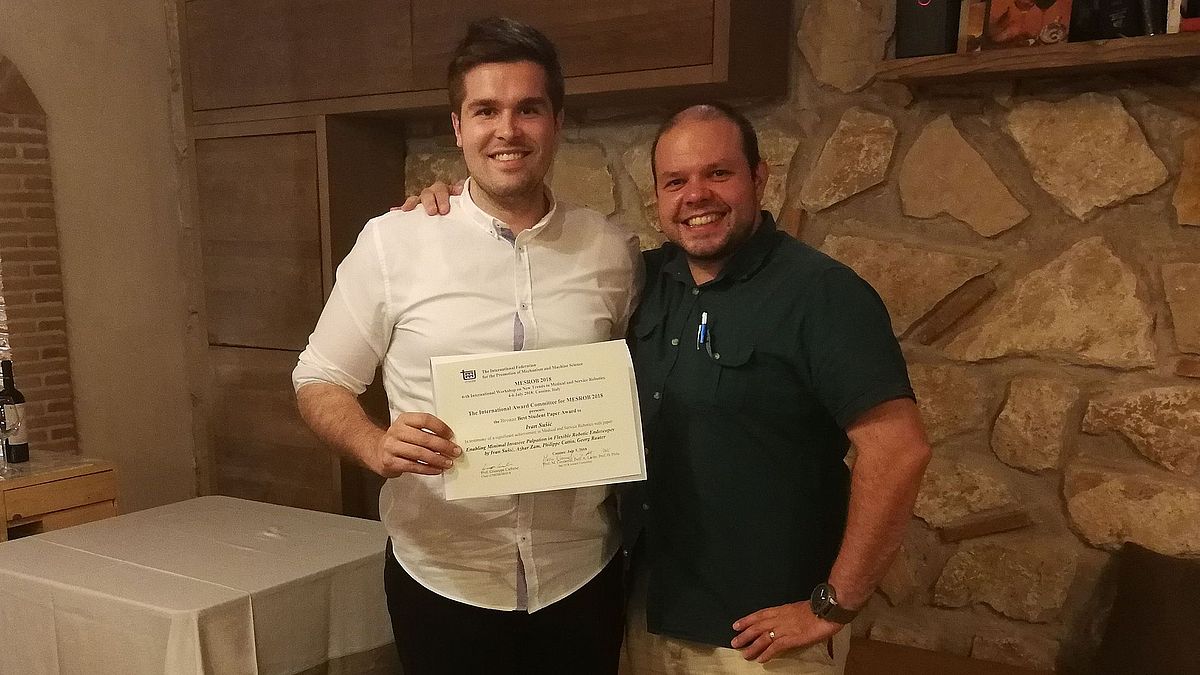 Bronze Medal for Prof. Georg Rauter and Ivan Sušić | Department of ...